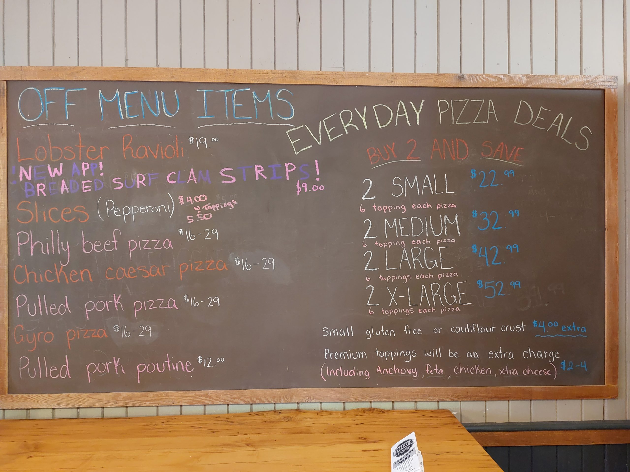 Theo's Pizza | Pizza, Sandwich, Wings, Seafood